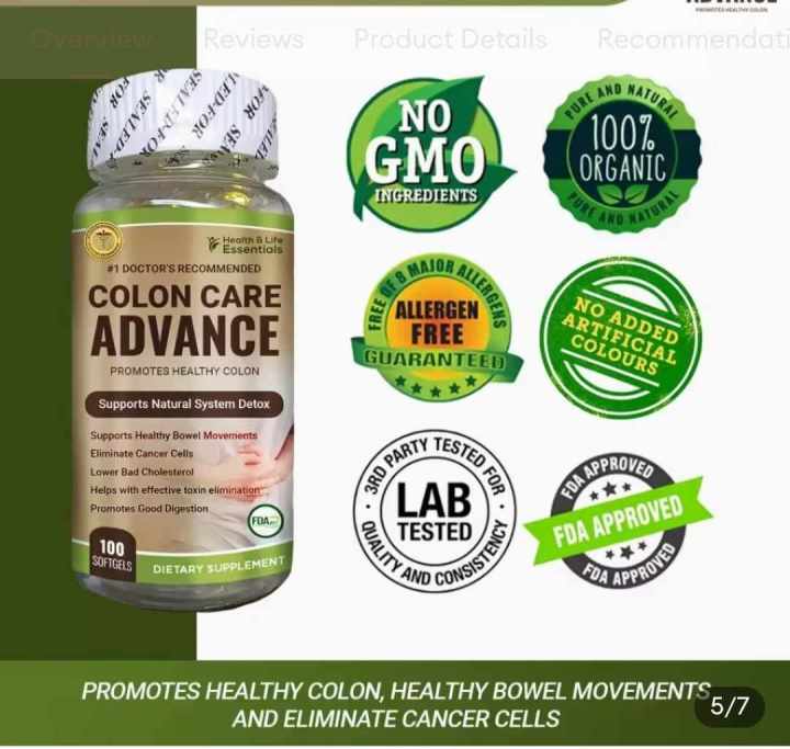 COLON CARE ADVANCE-SUPORTS HEALTHY BOWEL MOVEMENTS | Lazada PH