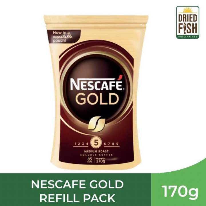 NESTLE Nescafe Gold Resealable Pouch 170g Medium Roast Soluble Coffee ...