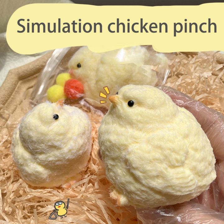 🔥Chicks Squishy🔥 Kawaii Squishy Plush Simulation Yellow Chicken ...