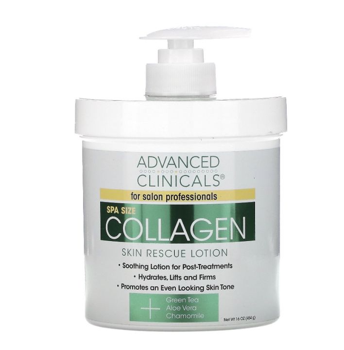 Advanced Clinicals Collagen, Skin Rescue Lotion, 16 oz (454 g) | Lazada ...