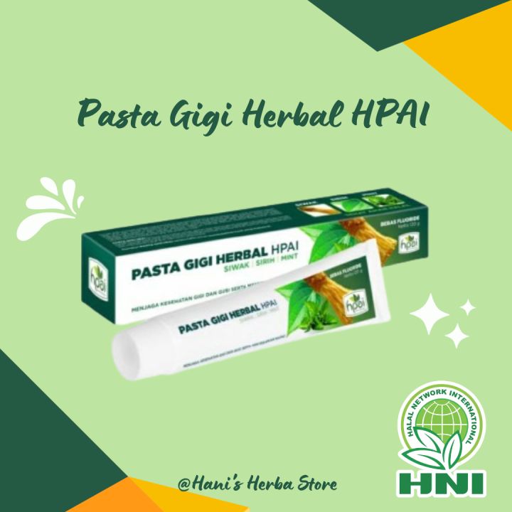 Pasta Gigi Herbal (PGH) HPAI HNI 120 g- Pasta gigi siwak/sirih/mint ...