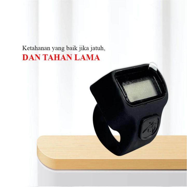 Tasbih Digital Cincin Led Mini Alat Penghitung Buat Hitam | Lazada ...