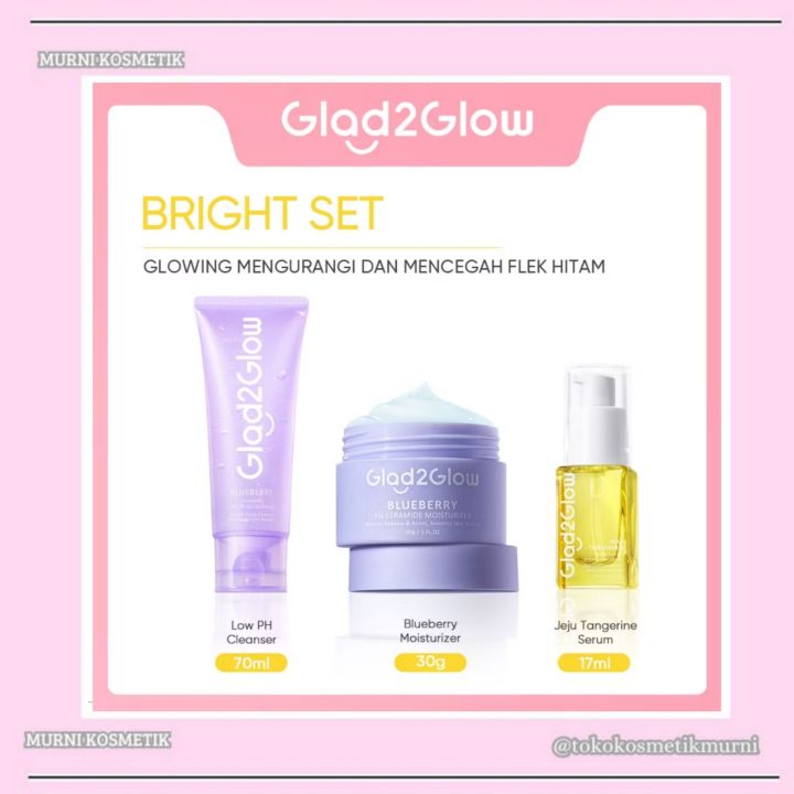 Glad2glow Special BUNDLE 3IN1 Paket Glad2glow 3pcs BRIGHT SET | Lazada Indonesia