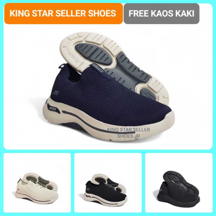 SEPATU SKECHERS* ARCH FIT ICONIC EMPUK RINGAN NYAMAN DIPAKAI | Lazada ...