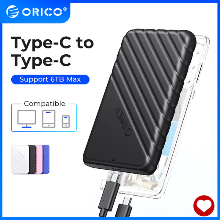 ORICO 2.5 Inches USB3.0 to SATA Hard Drive Enclosure Micro B Type C to ...
