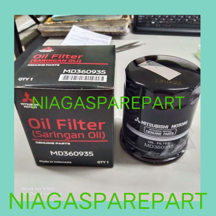 FILTER OLI XPANDER MIRAGE - MD360935 MITSUBISHI ORIGINAL OIL FILTER ...