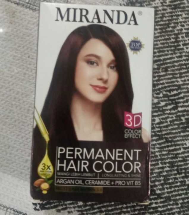 Miranda Permanent Hair Color Mc 17 Dark Brown | Lazada Indonesia