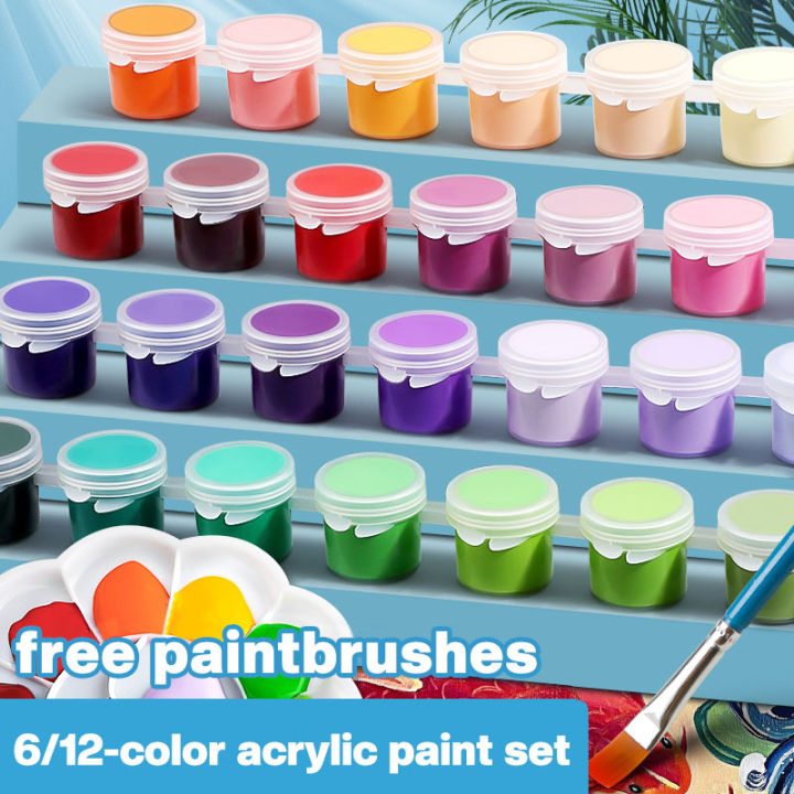 Hami 6/12 Colors Poster Paint Acrylic Paint Kid Watercolor Paint With ...