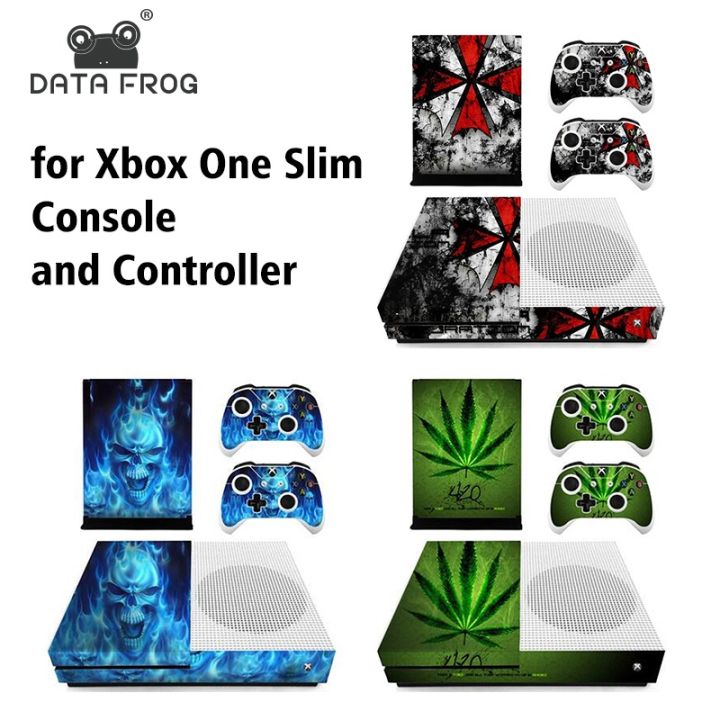 DATA FROG Skin Sticker Decal Vinyl Console Cover For Xbox One Slim ...