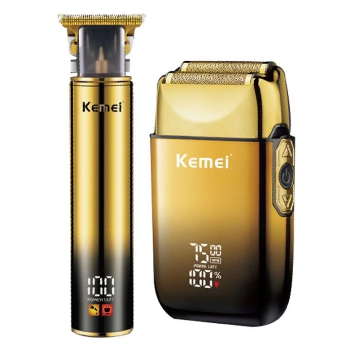 Kemei KM-2131 tóc Bộ kìm cắt điện không dây dao cạo râu chuyên nghiệp Cắt tóc tông đơ cắt tóc ...