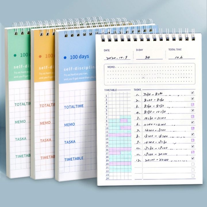 Portable Student Planner Goal Office School Timetable Schedule Spiral ...
