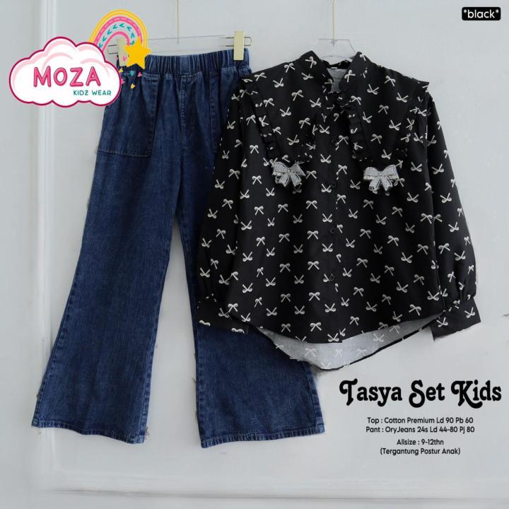 tasya set kids by moza.setelan anak usia 9-12tahun | Lazada Indonesia