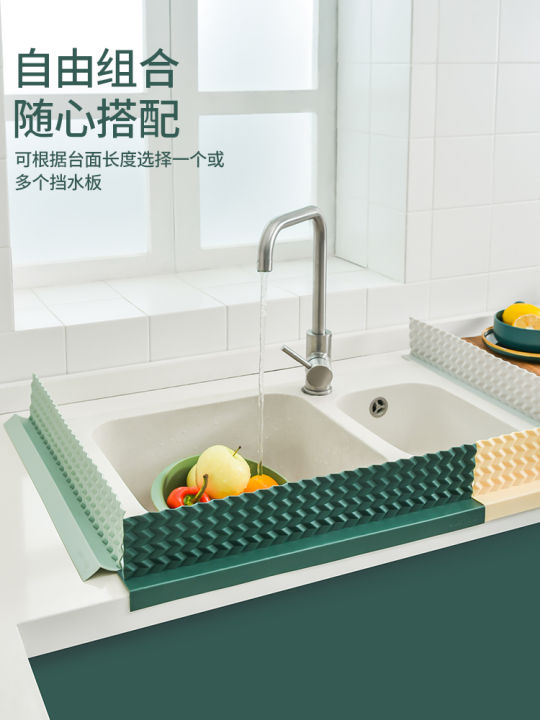 Sink Splashboard Kitchen Sink Anti-spill Water Suction Cup Washing ...