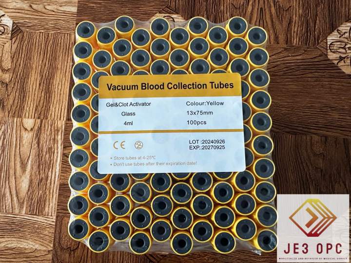 Blood Vacuum Tube Yellow Top 4ml Glass 13x75 100’s per Tray | Lazada PH