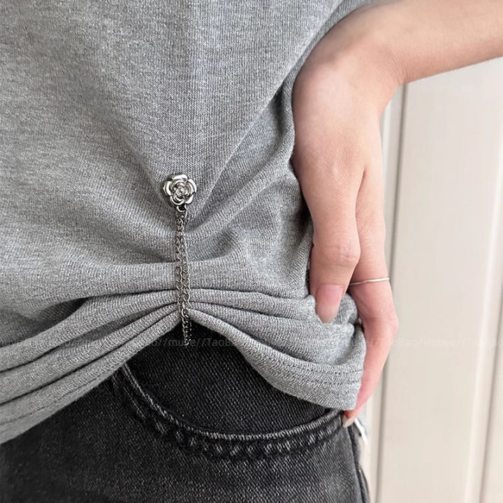 Adjustable Shirt Sleeve Shortening Clips Fashionable Korean Style Alloy ...