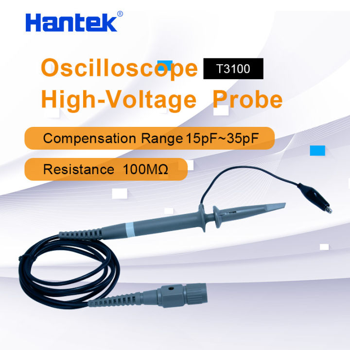 Hantek T3100 Digital Oscilloscope Probe X1 X100 100Mhz High Voltage ...