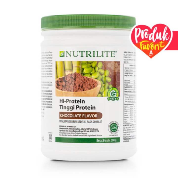 Nutrilite Hi protein chocolate 450gr Original | Lazada Indonesia