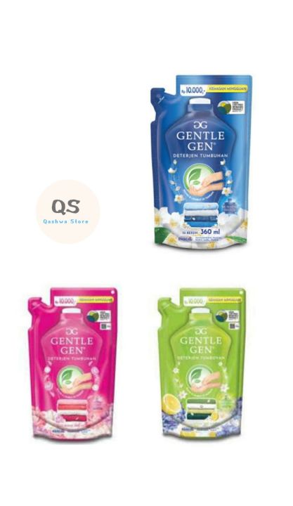 Gentle Gen 360 ml - deterjen cair konsentrat pouch ( kemasan 10.000 ...
