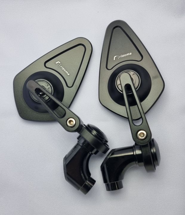 กระจก New Rizoma RZM ทรงเหลี่ยม ขาต่อ งาน CNC มีโลโก้ ใส่ได้ทุกรุ่น ...