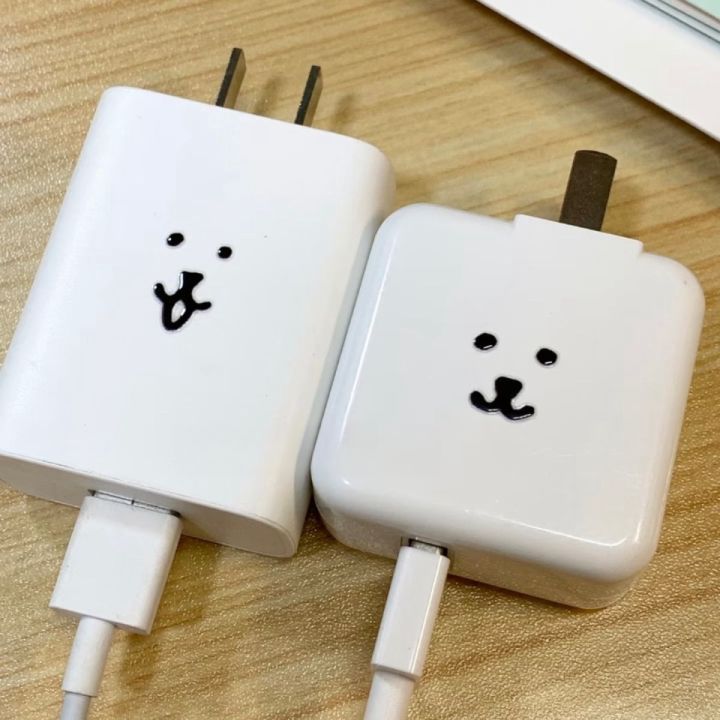 Cute Bear Transfer Stickers 3D Line Art Computer Water Cup Waterproof ...