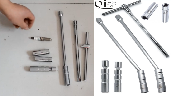 Motorcycle Car Thin Wall Spark Plug Extension Socket Wrench 12-Point ...