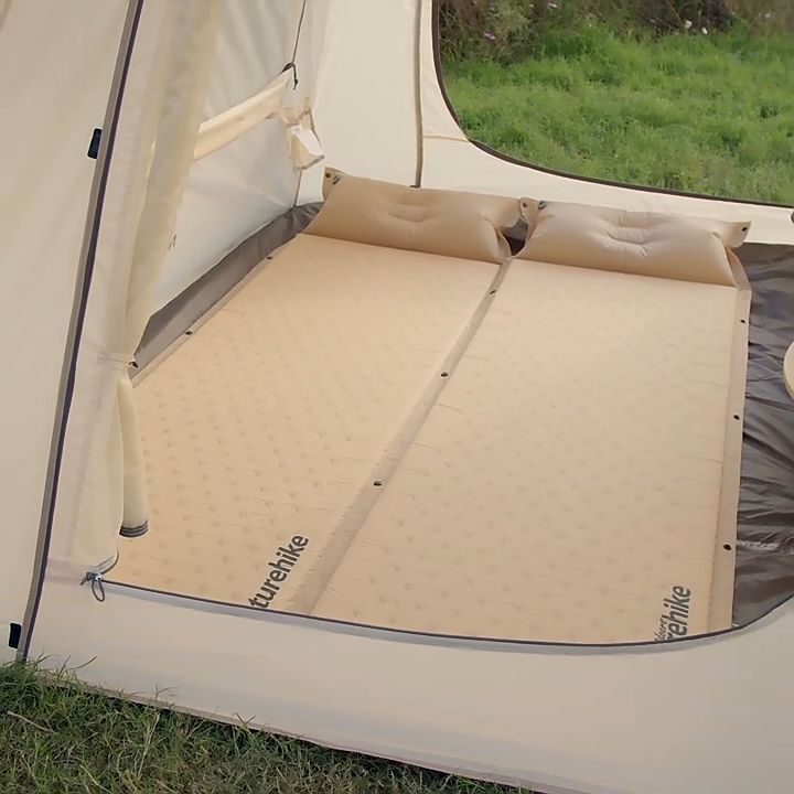 Naturehike SINGLE | DOUBLE Spliced Air Auto Inflate Sleeping Mat with ...