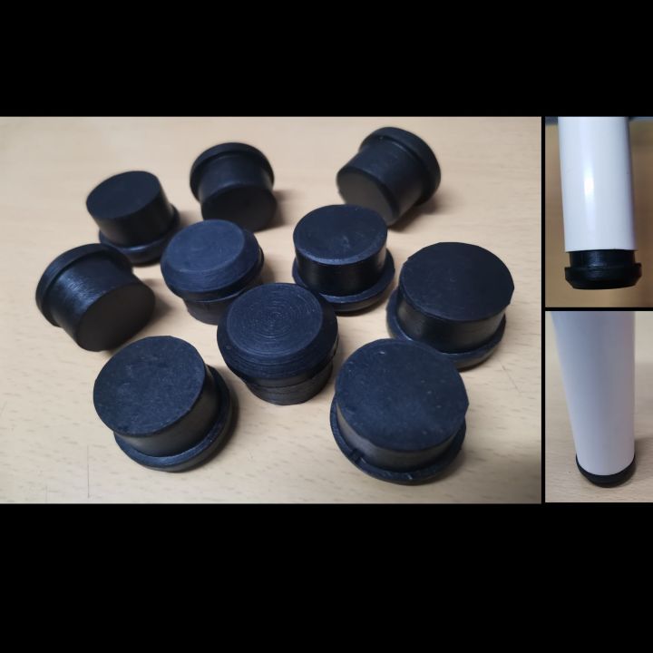 1 inch (25mm) ROUND INSERT HEAVY DUTY Rubber Footings | Lazada PH