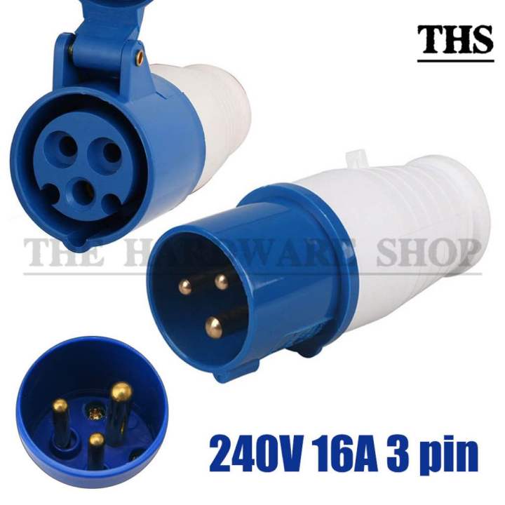 General 16A X 3PIN Industrial Plug & Connector 230V | Lazada Singapore