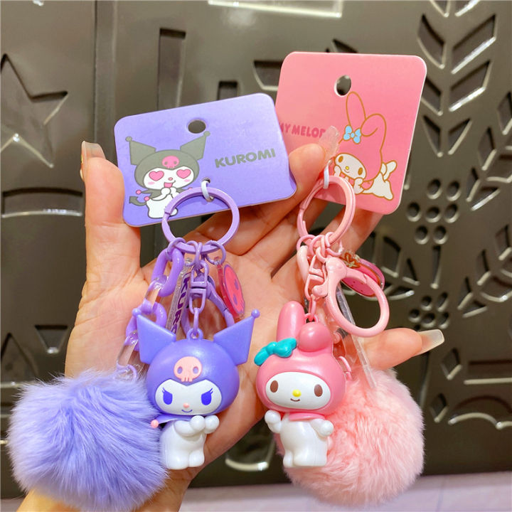 Adorable Sanrio Characters Keychain Bag Charm Student Precise Bookbag ...
