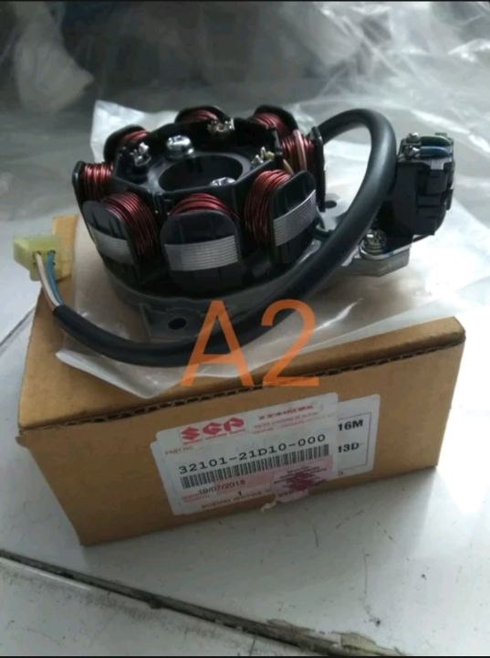STATOR COMP spul spool spol assy satria 2t 2tak hiu boing lscm 21D10 asli ori original SGP ...