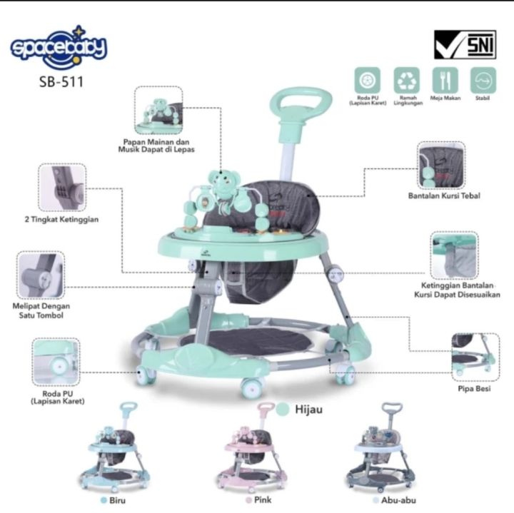 Babywalker Spacebaby SB511 Baby Walker Space Baby SB 511 SB-511 ...