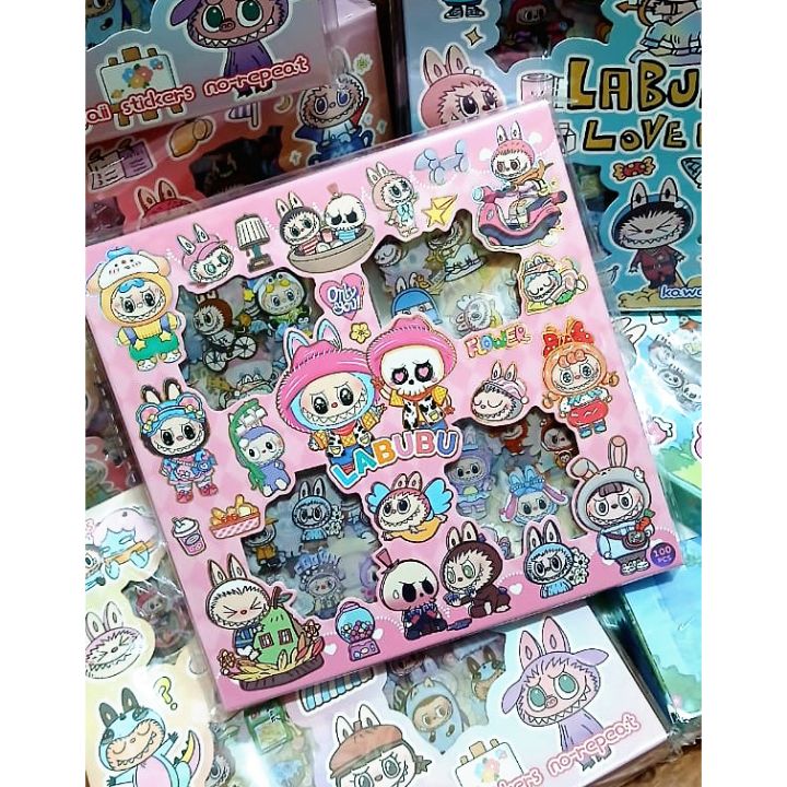 Stiker Box Labubuu 100pcs | Lazada Indonesia