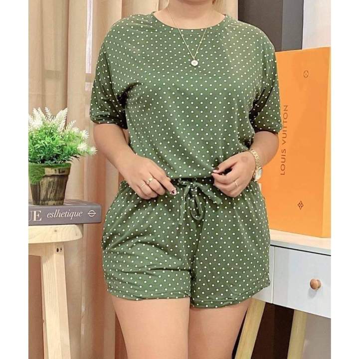 POLKA TERNO COTTON SPANDEX (FIT TO LARGE) | Lazada PH