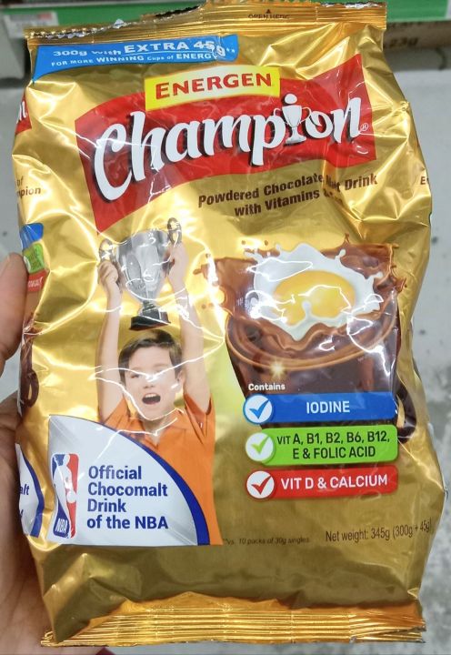 Energen Champion Powdered Chocolate Drink ( 345g ) | Lazada PH