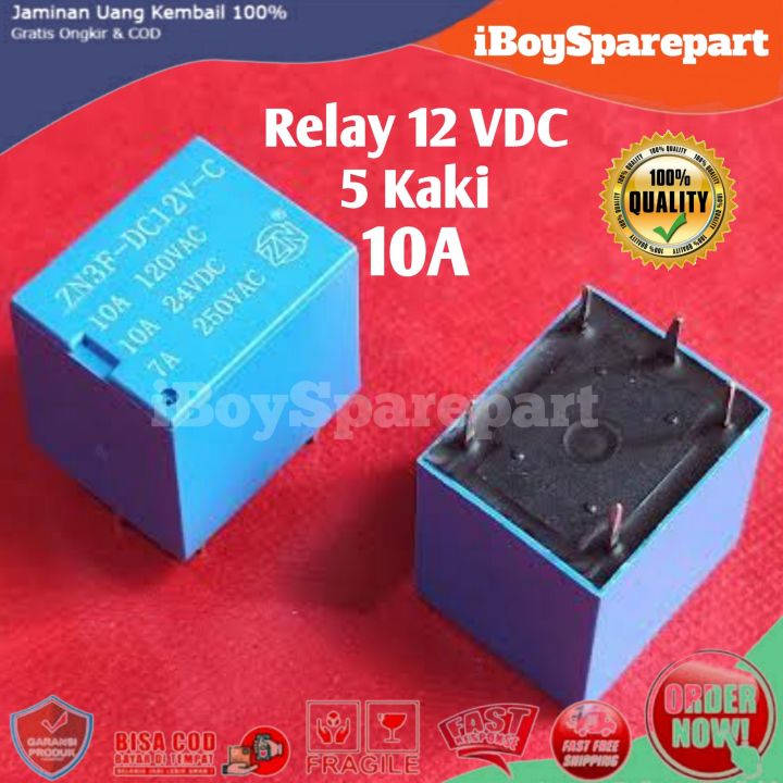 Relay 12V 10A 5 Kaki 10 Ampere 12 Volt | Lazada Indonesia
