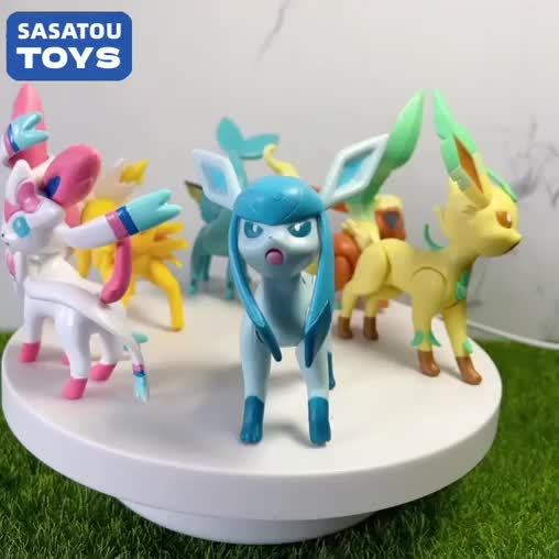 Pokemon action figures Eevvee family Umbreon Espeon Sylveon Glaceon Leafeon Vaporeon Jolteon ...