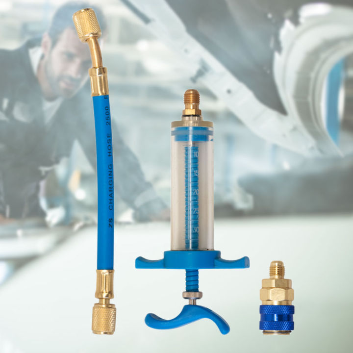 A/C Dye Injector 1Oz Car Oil Injection Tool Refrigerant Fluid Filler ...