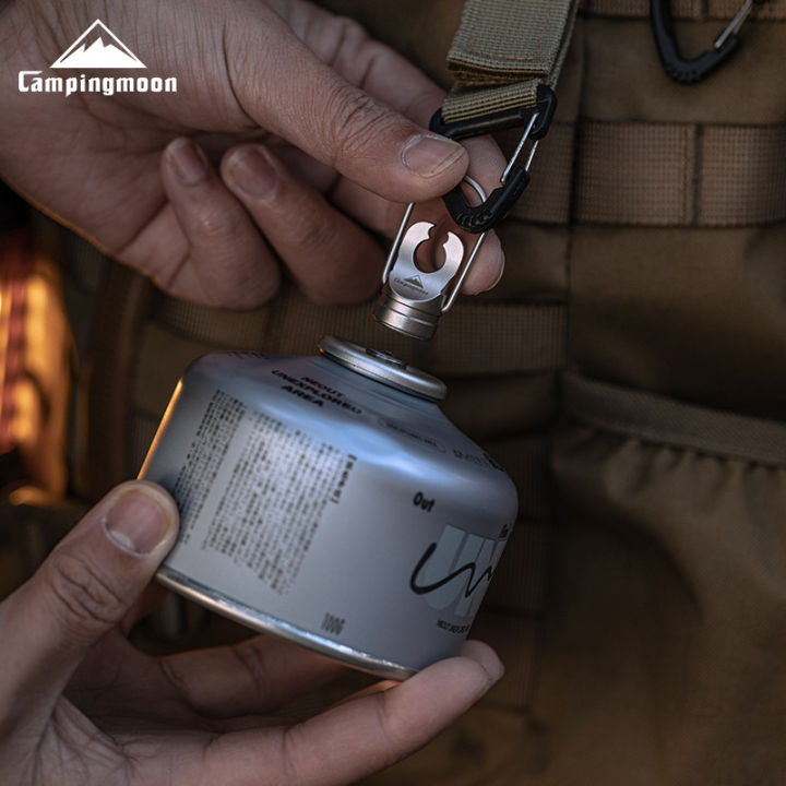 CAMPINGMOON Gas Cylinder Puncher Keychain Portable Gas Canister Sealer ...