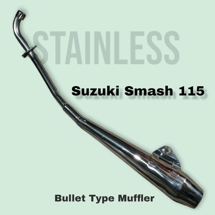 Suzuki Smash 115 Bullet Pipe Muffler With Silencer | Lazada PH