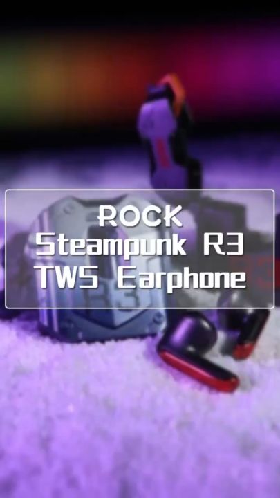 Rock Space (SG) Steampunk R3 Bluetooth 5.3 TWS Earphone Touch Control ...