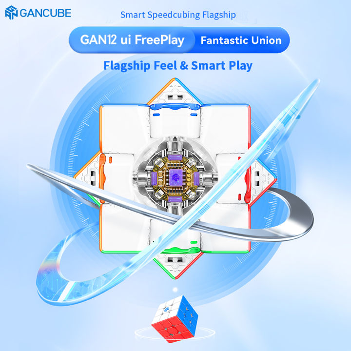 GAN12 ui FreePlay Smart Cube 3×3 Magnetic Speed Cube Intelligent Magic ...