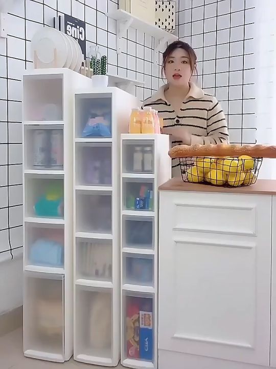 Dada laci Moving Rack Kitchen Storage Kitchen Cabinet Organizer Room ...