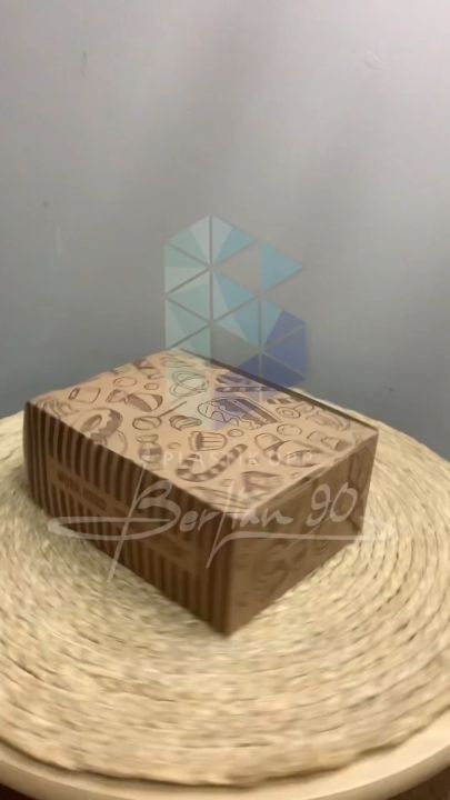 Dus Kue Bahan Kraft 12x14 - 12x16 Cm Isi 50 Dus Snack Craft Tempat ...