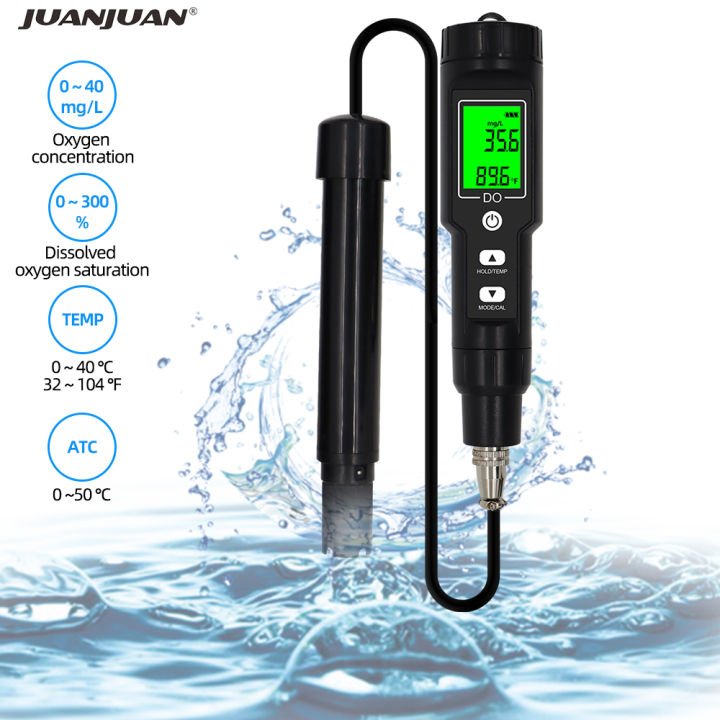 DO9100 Waterproof Dissolved Oxygen Meter Portable Temperature Oxygen ...