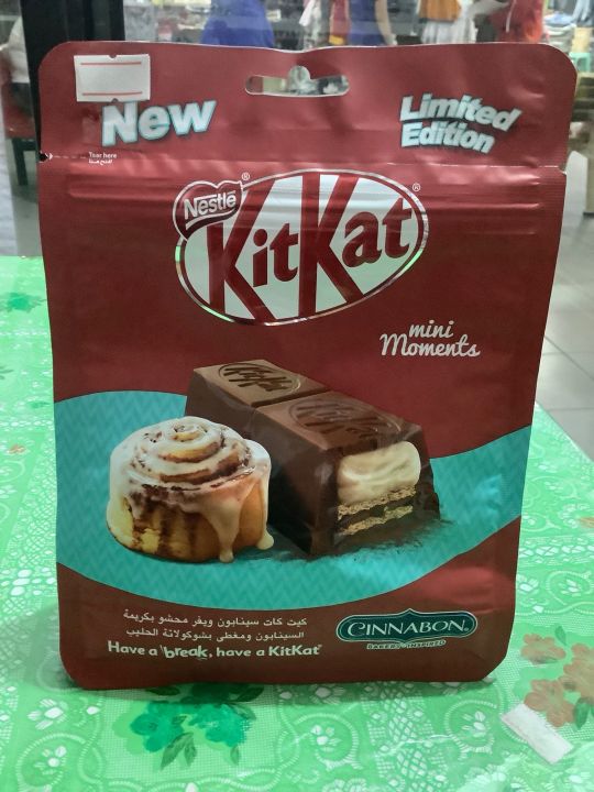 NEW NESTLE KITKAT MINI MOMENTS CINNABON | Lazada PH
