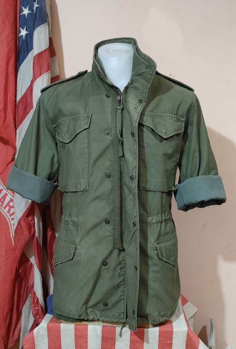 เสื้อทหาร #ซัปต่างสี #FieldJacket M65-1971-72 #ไซส์เล็ก #USARMY #VIETNAMWAR | Lazada.co.th