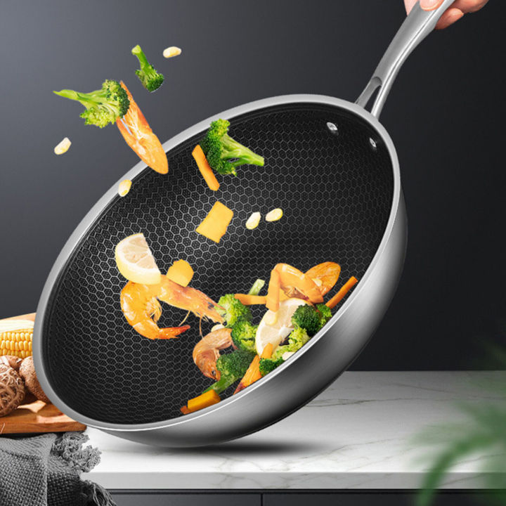【Ready Stock】Premium Frying Pan with Lid – 30cm/ 12 Inches – Non-Stick ...