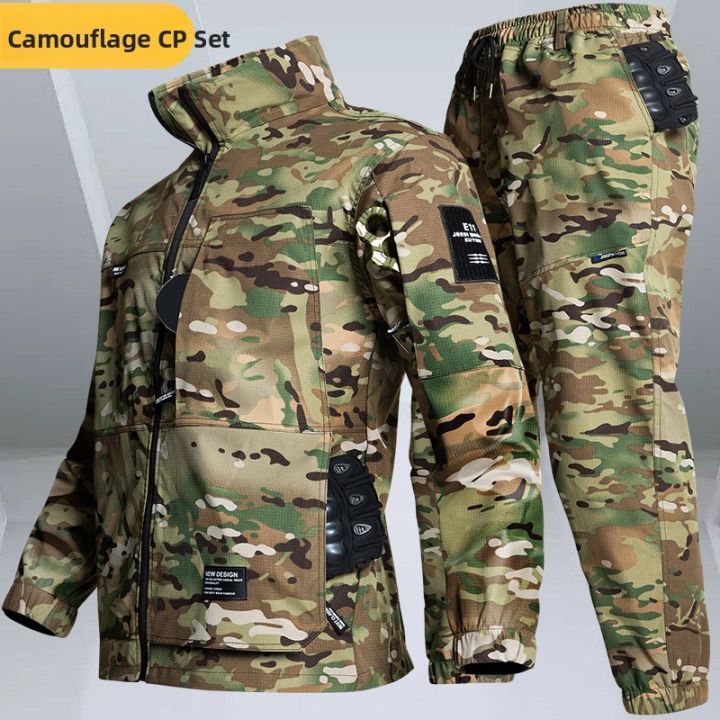 Quick Dry Breathable Mesh Workwear Shirt Set Tactical Sun Protection ...