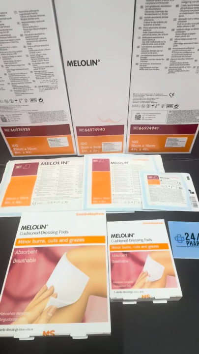 Melolin [5x5cm | 10x10cm | 20x10cm] Non-Adherent Absorbent Dressing Pad ...