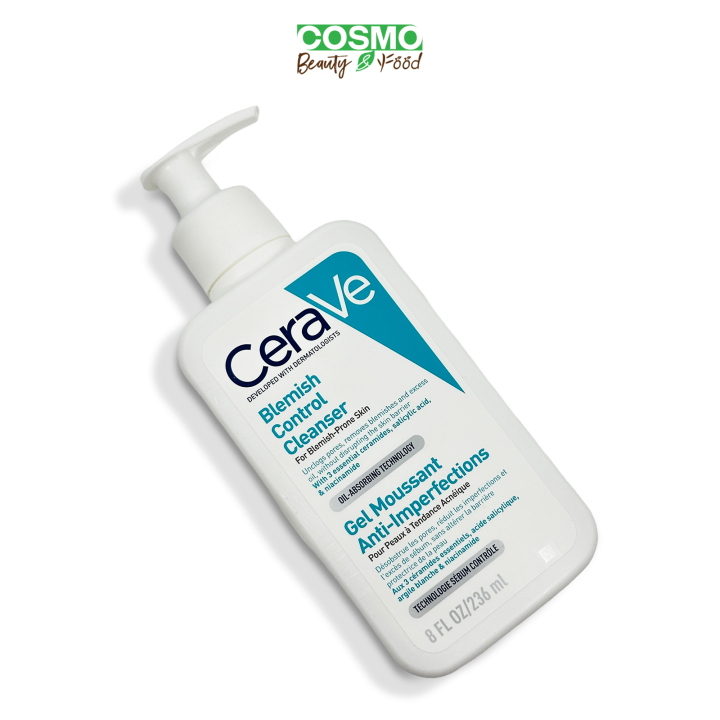 CeraVe Blemish Control Cleanser 236ml [Treats acne & penetrates pores ...